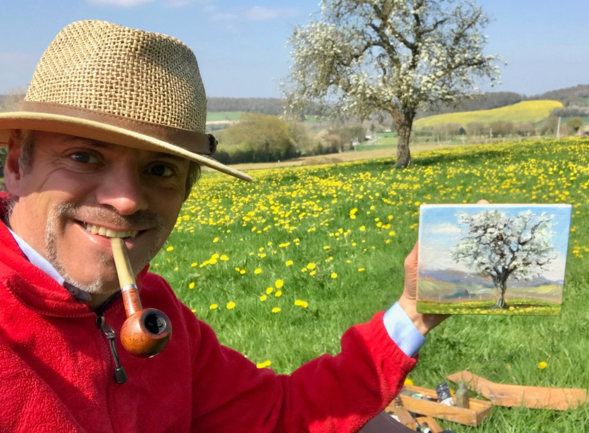 Oil Pastel and Turpentine with Xavier Kosmalski