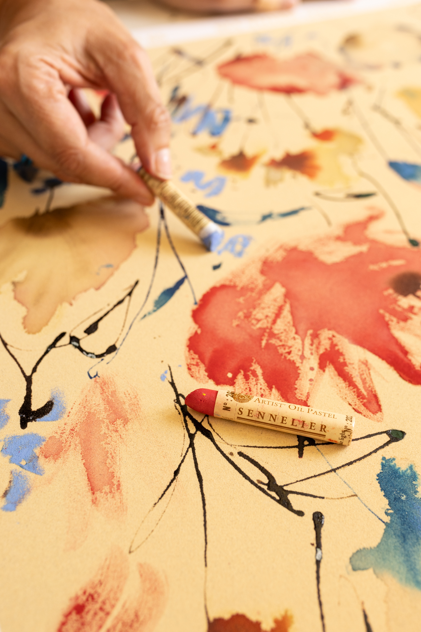 Watercolour and Pastel on the Mixed Media Pastel