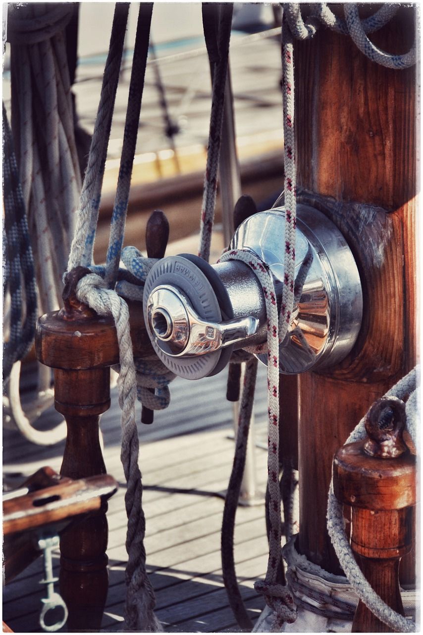 Wood, Metal and Rope in Watercolor