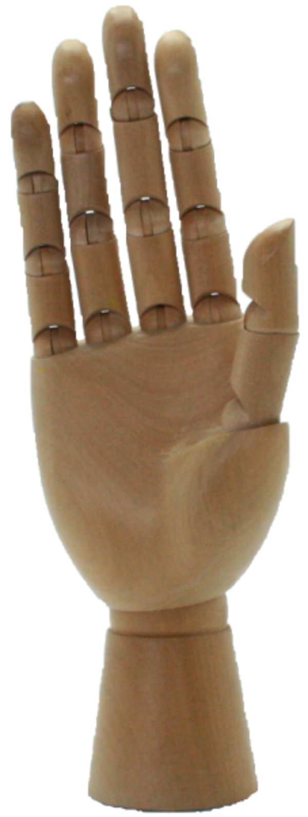Articulated wooden hands