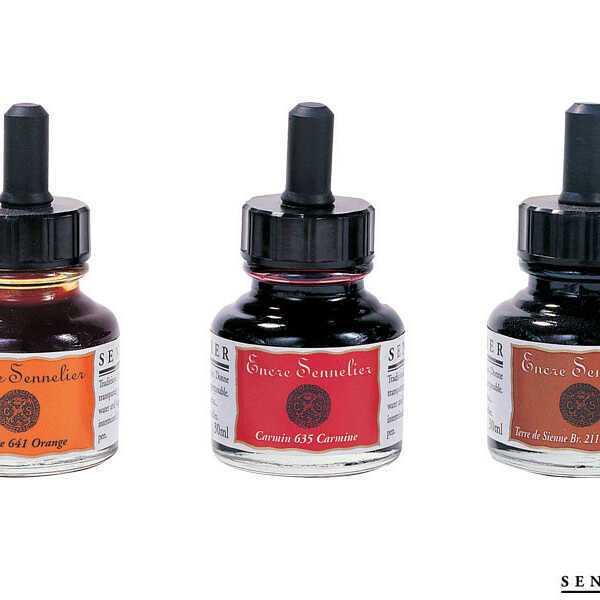 Sennelier inks & Indian Inks