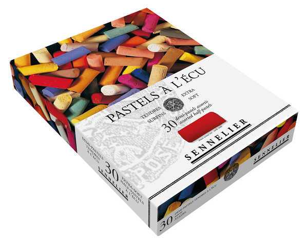 Etui and box of 1/2 pastels